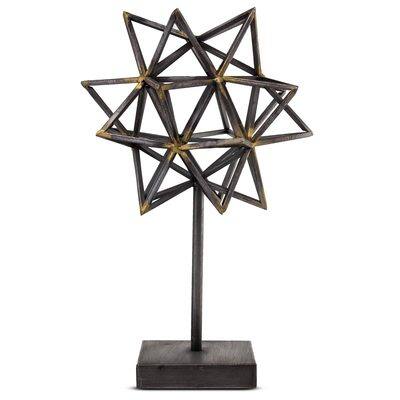 15" Rustic Metal Star Figurine on Stand | Michaels