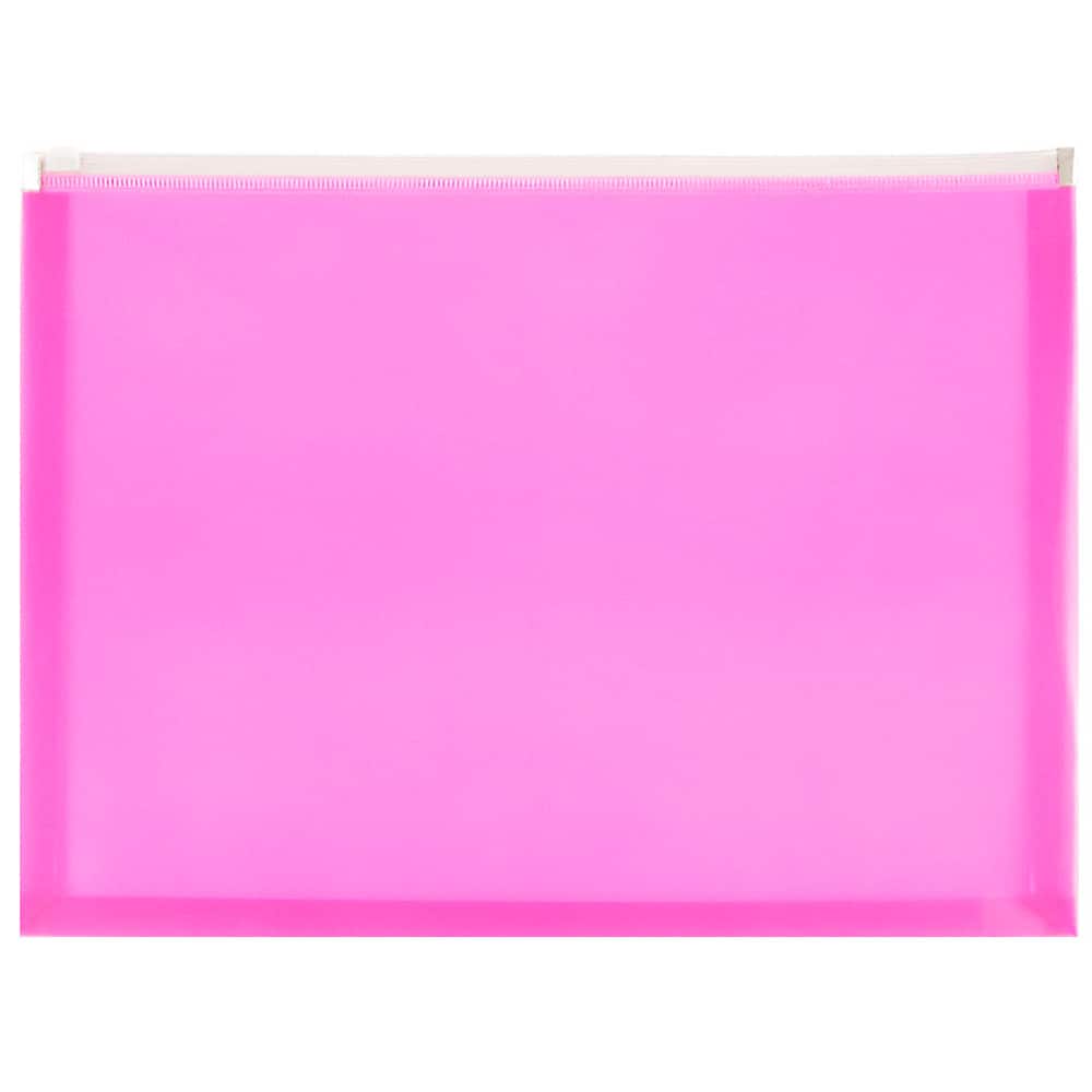 JAM Paper 9.75" x 13" Zip Closure Letter Booklet Plastic Envelopes ...
