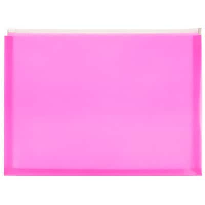 JAM Paper 9.75" x 13" Zip Closure Letter Booklet Plastic Envelopes ...