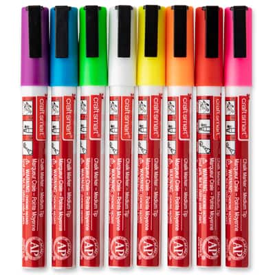 Fluorescent Medium Tip Chalk Marker Set by Craft Smart® | Michaels