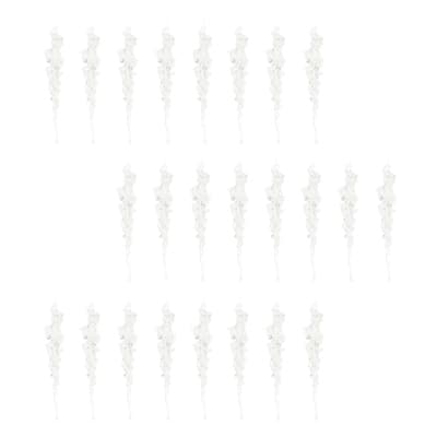 10.25" Glittered Icicle Drop Ornaments, 24ct. | Michaels