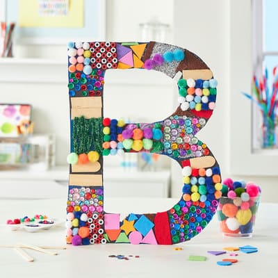 Upcycled Craft Initial | Projects | Michaels