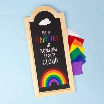 Be a Rainbow Classroom Sign | Projects | Michaels