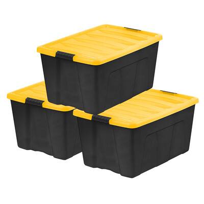 Iris® 94 Qt. Yellow, Plastic Storage Bins, , 3 Ct | Michaels