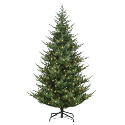 9ft. Pre-Lit Hillside Spruce Artificial Tree, Clear LED Lights | Michaels