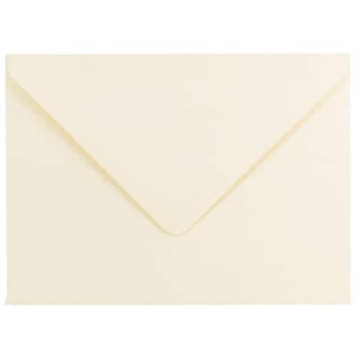 JAM Paper A7 Ivory Laid Strathmore Invitation Envelopes with Euro Flap ...