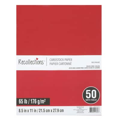Buy in Bulk - 12 Packs: 50 ct. (600 total) 8.5" x 11" Cardstock Paper ...