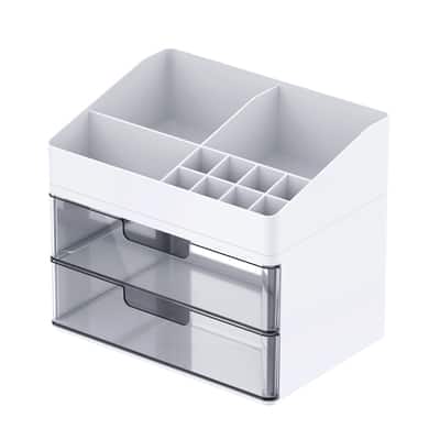 White Storage Organizer with Clear Drawers by Simply Tidy® | Michaels