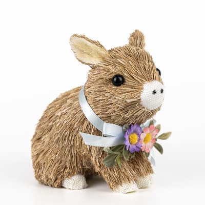 5.5" Sisal Pig with Floral Bow by Ashland® | Michaels