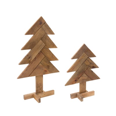 Rustic Wood Pine Tree Set | Michaels