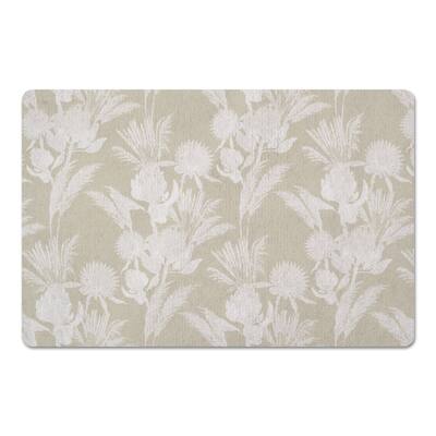 Tonal Protea Blooms Floor Mat, Color: Cream Tones | Michaels