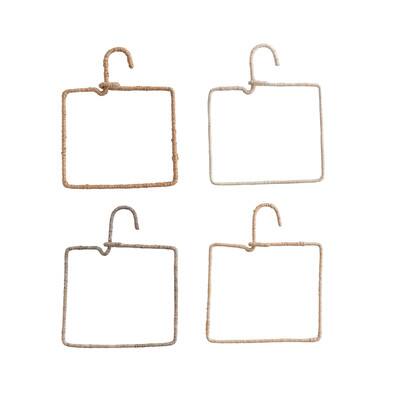 Hello Honey® Aluminum & Natural Fiber Wrapped Hanger Set | Michaels