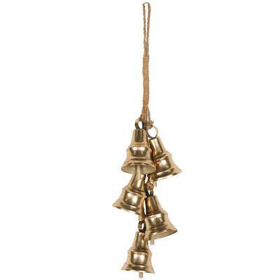25" Gold Metal Cascading Cluster Decorative Bells | Michaels