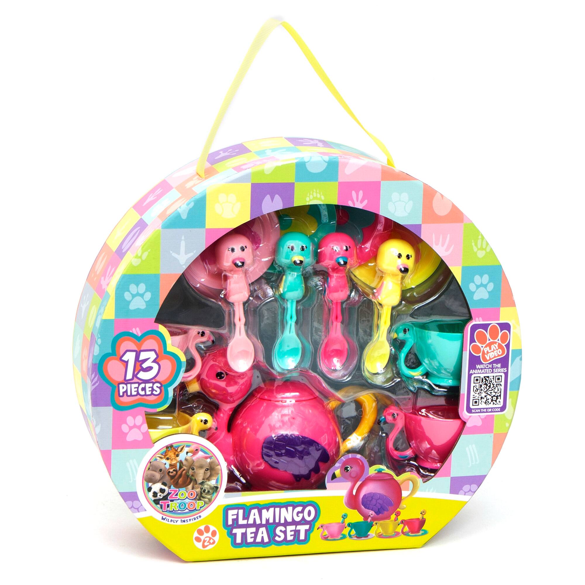 Zoo Troop Flamingo Teapot Animal Themed Tea Party Gift Set | Michaels