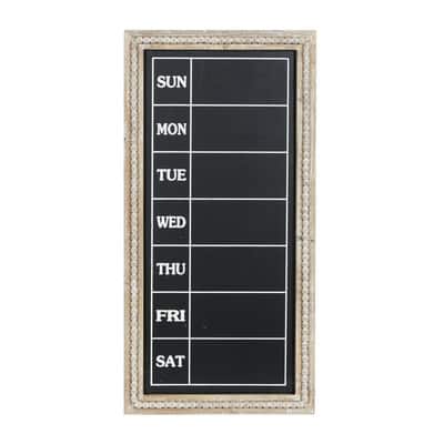 Brown Wood Farmhouse Wall Chalkboard, 32" x 16" x 2" | Michaels