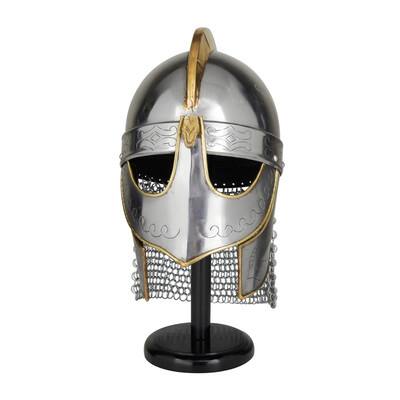 Silver Iron Vintage Helmet, 17" x 9" x 11" | Michaels