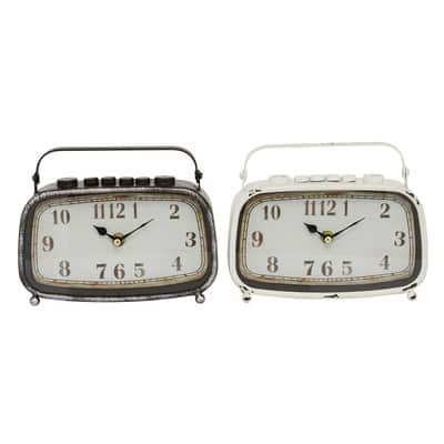8" Metal Country Cottage Clock, 2ct. | Michaels