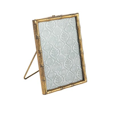 Hello Honey® Gold Colored Metal Bamboo Style Photo Frame | Michaels