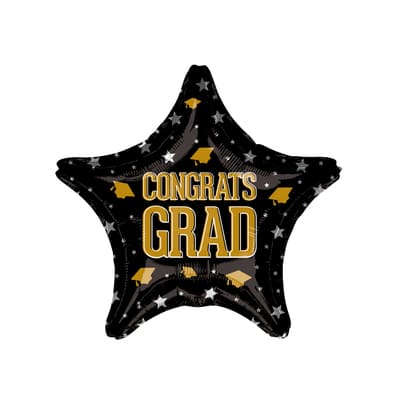 19" Congrats Grad Stars Foil Balloon | Michaels