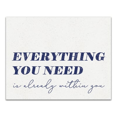 Everything You Need 14" x 11" Canvas Wall Art | Michaels