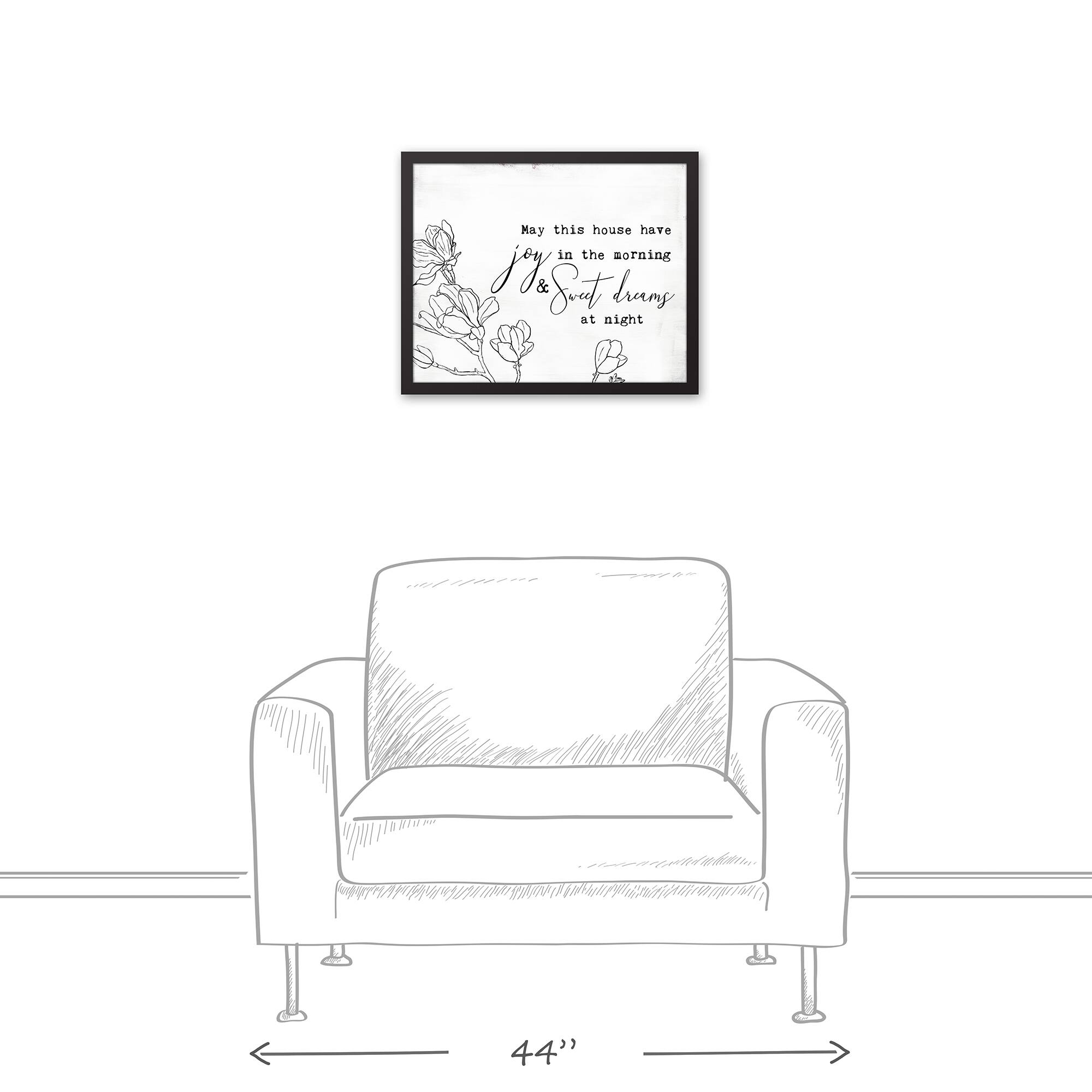 Joy And Dreams 20" x 16" Black Framed Canvas | Michaels