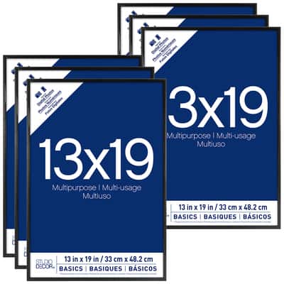 Buy in Bulk - 6 Pack: Black Multipurpose Frame, Basics by Studio Décor ...