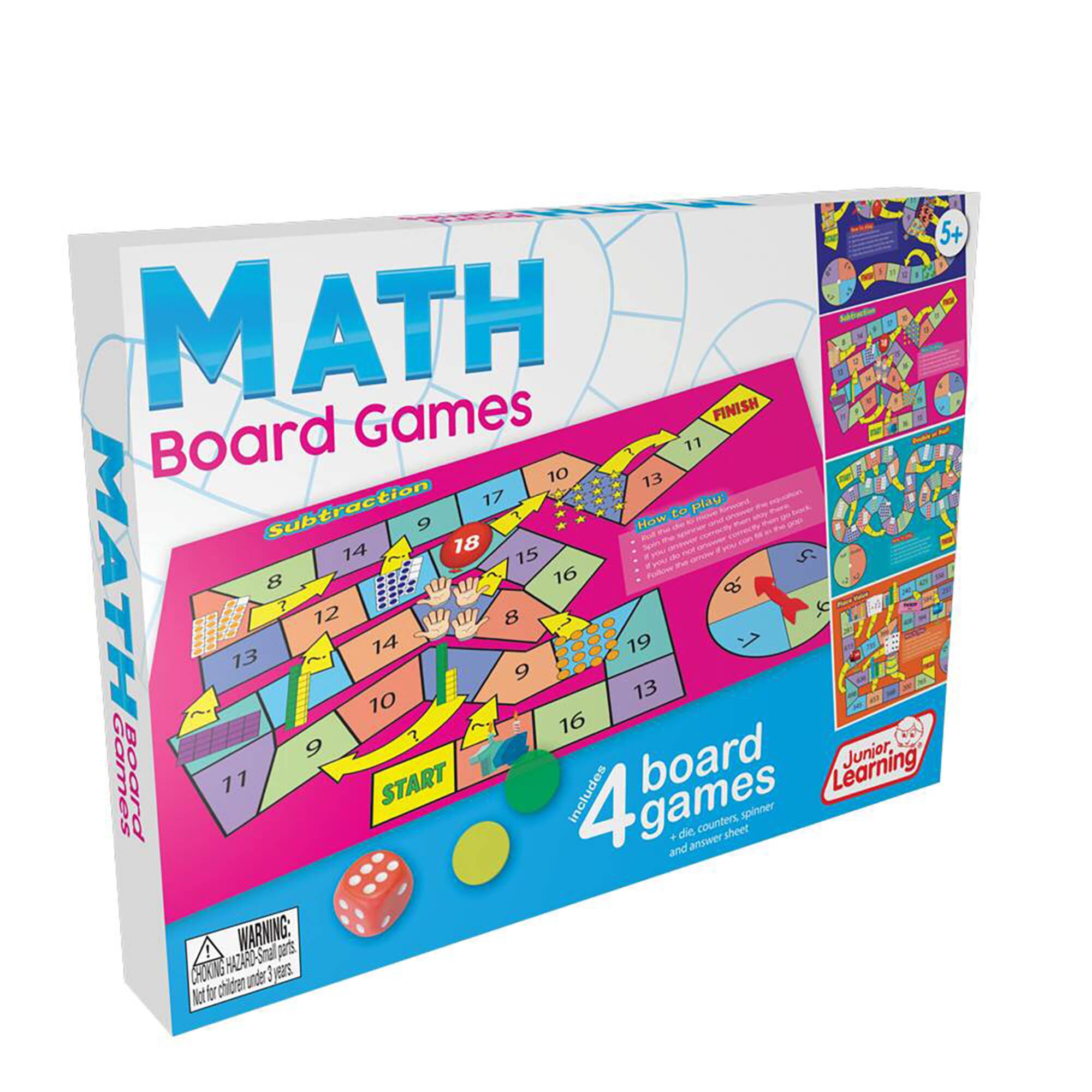 Junior Learning® Math Learning Educational Board Games | Michaels