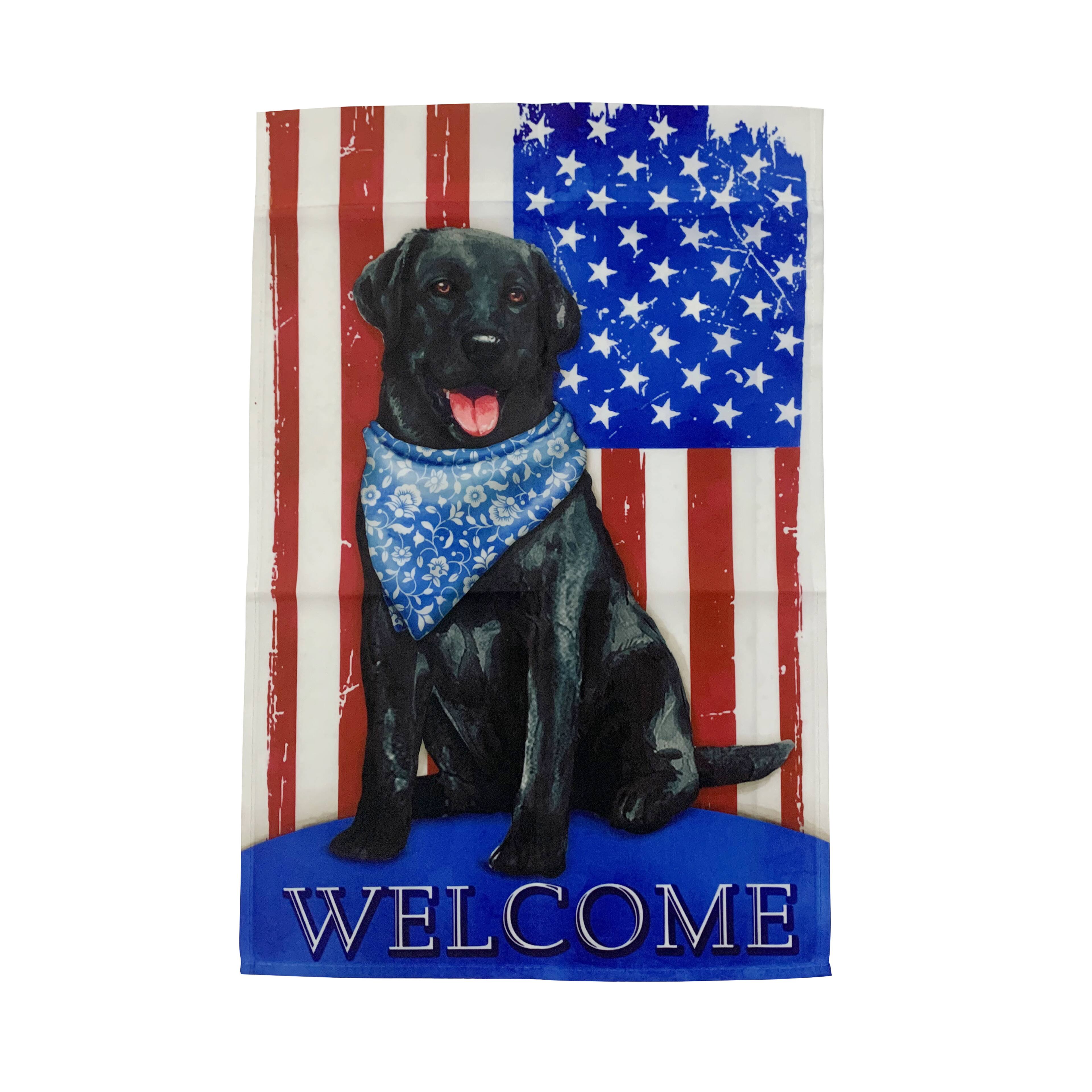 American Flag & Black Lab Garden Flag by Ashland® | Michaels