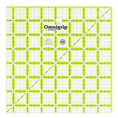Omnigrip® by Omnigrid® 7.5" x 7.5" Non-Slip Square Quilting Ruler ...