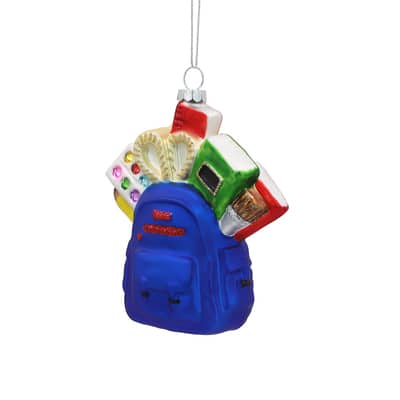 4.5" Craft Backpack Glass Ornament by Ashland® | Michaels