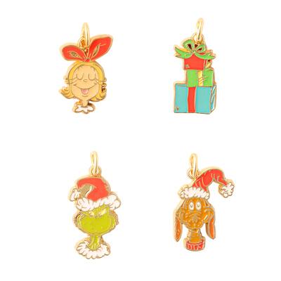Dr. Seuss™ The Grinch Enamel Charm Set | Michaels