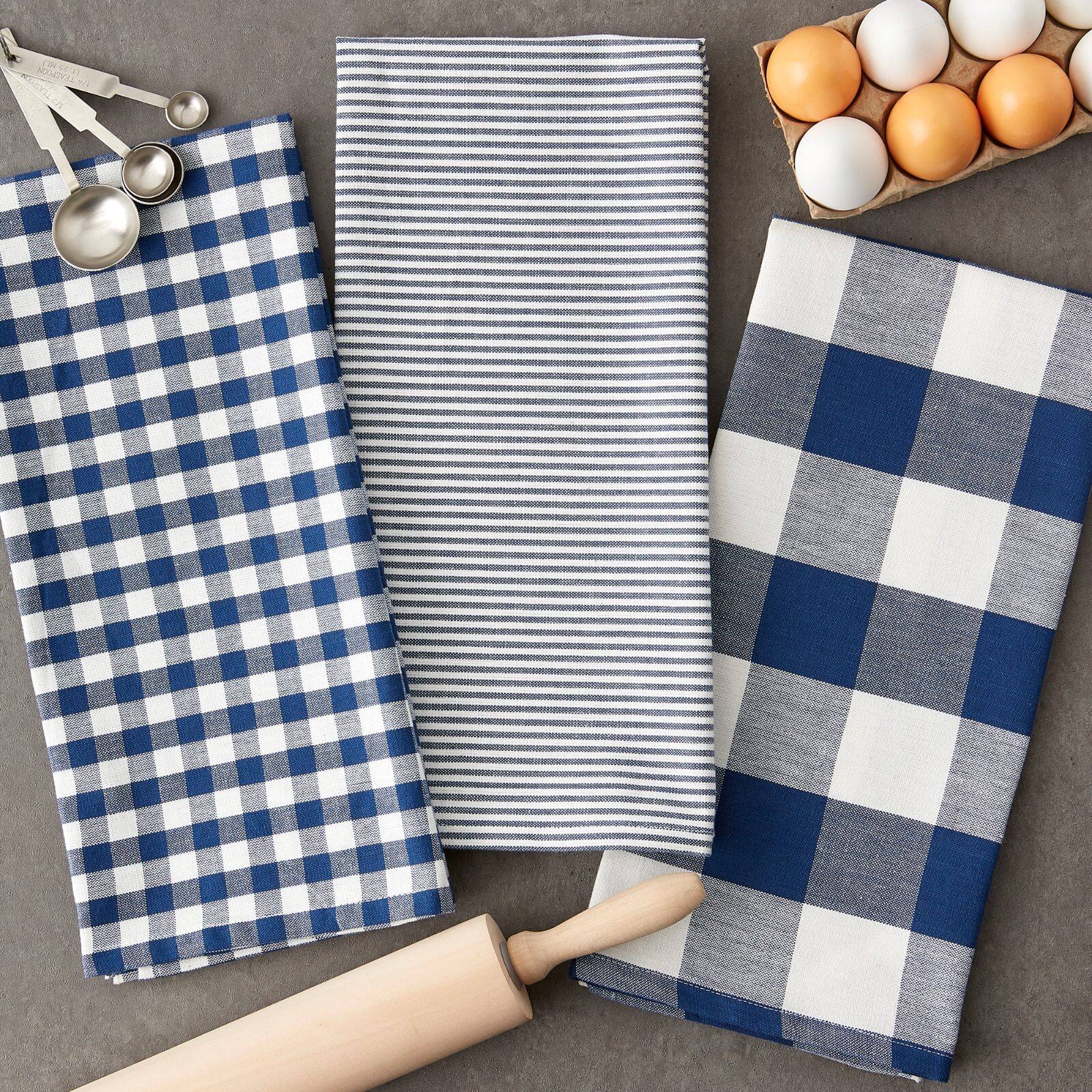 DII® Navy & White Dishtowel Set | Kitchen Towels | Michaels