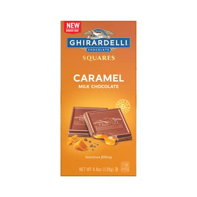 Ghirardelli® Caramel Filled Milk Chocolate Squares Bar, 4.8oz. | Michaels