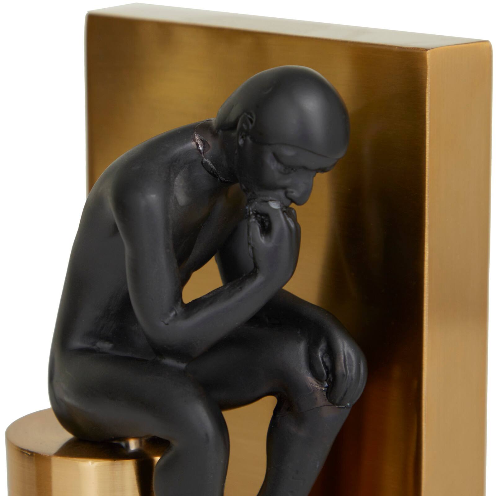 The Novogratz 7" Gold Metal The Thinker People Bookends Set | Michaels