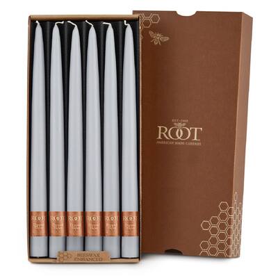 Root Candles 12" Unscented Taper Candles, 12ct., Color: Platinum | Michaels