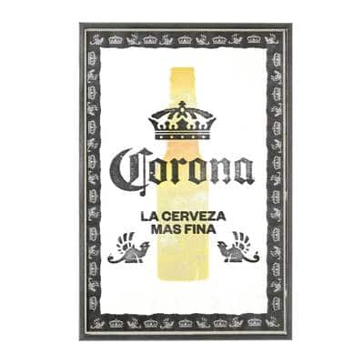 American Art Decor Corona Silkscreen Printed Framed Bar Sign | Michaels