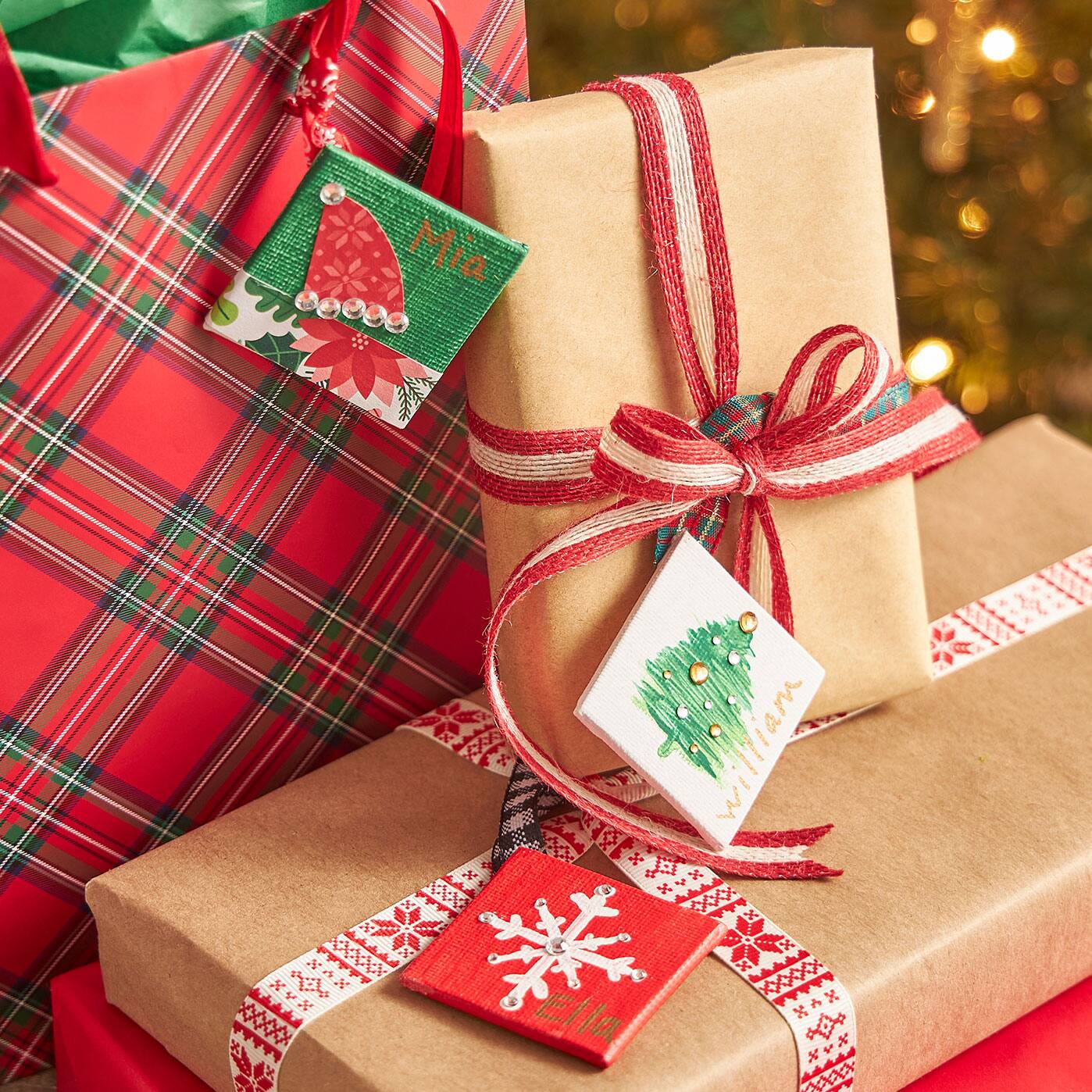 Mini Canvas Gift Tag Gifts Michaels