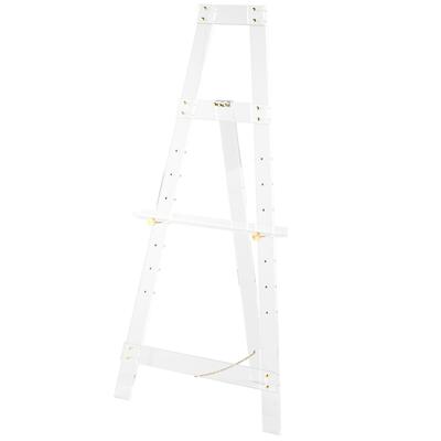 57" Clear Acrylic Plastic Adjustable 7-Tier Display Easel with Gold ...