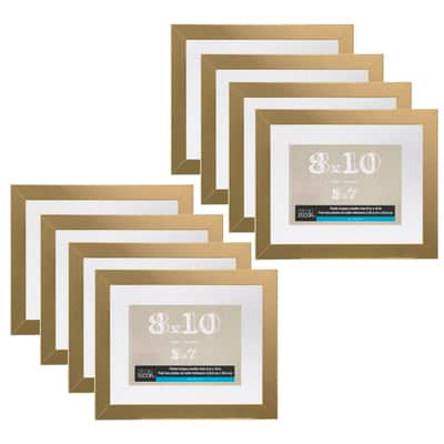 Buy in Bulk - 8 Pack: Gold 8" x 10" Float Frame, Belmont by Studio ...