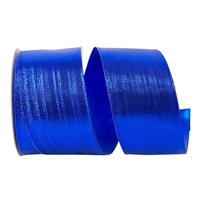 The Ribbon Roll 2.5" x 25yd. Wired Lamé Ribbon | Michaels