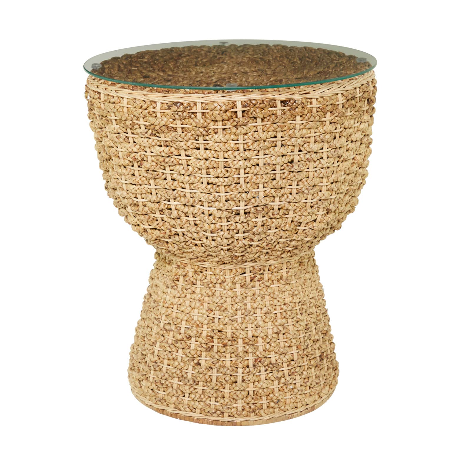 Brown Seagrass Bohemian Accent Table 24" x 20" x 20" | Michaels