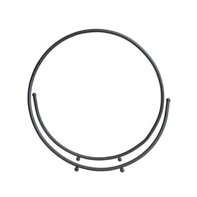Black Modern Round Metal Log Holder | Michaels