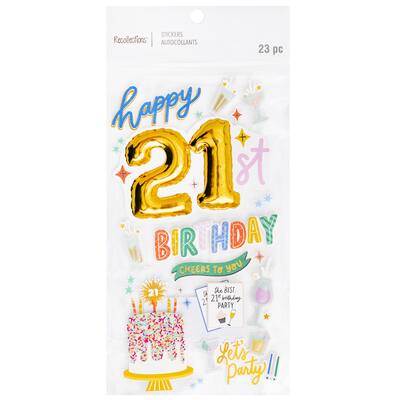 21st Birthday Stickers by Recollections™ | Michaels