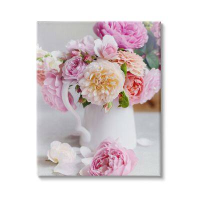 Stupell Industries Blushing Spring Bouquet Floral Photography Cottage ...