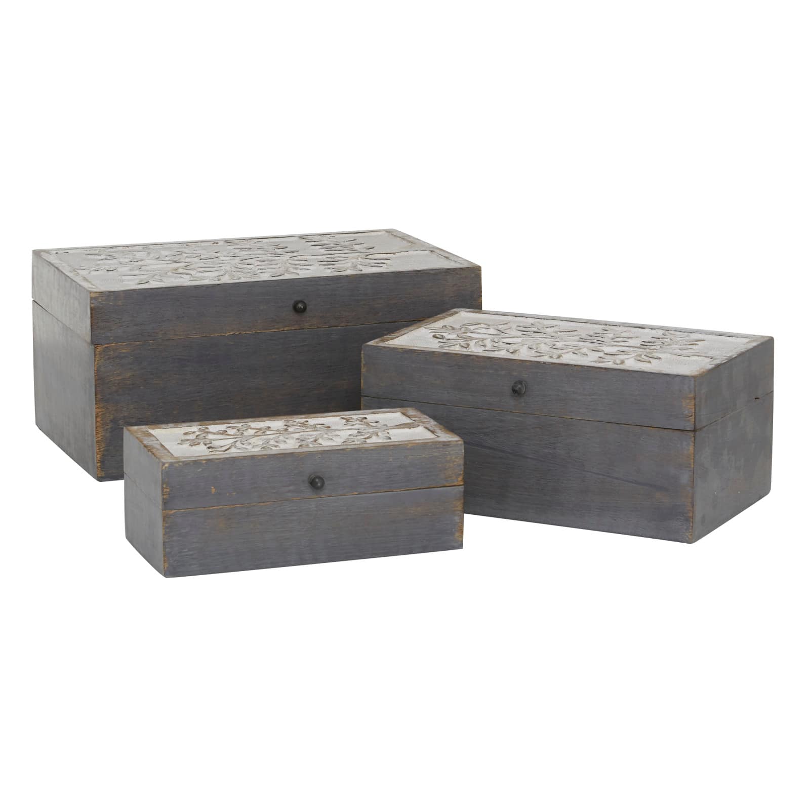 Gray Mango Wood Country Cottage Box Set | Michaels