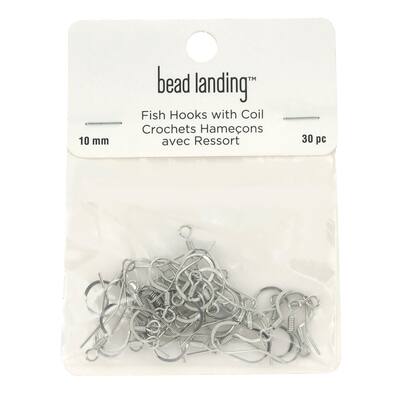Earring Fish Hooks with Coils by Bead Landing™ | Michaels