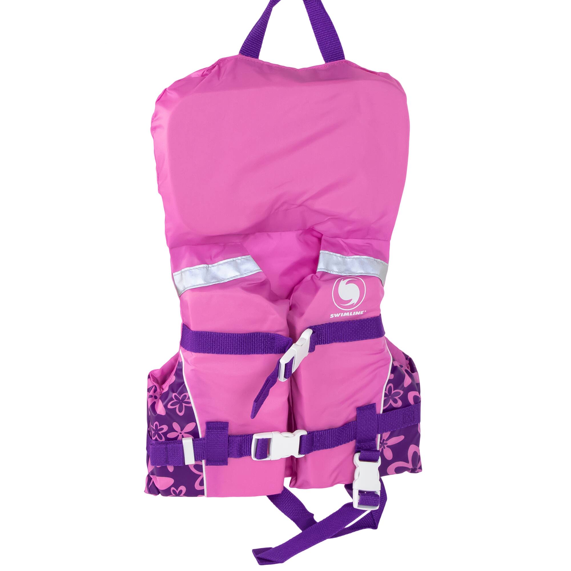 Swim Central 20" Pink & Purple Floral Girl Infant Life Jacket Vest with ...