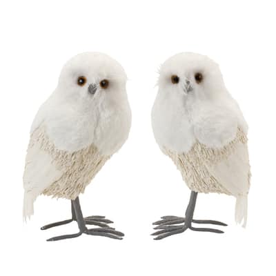 12.5" Winter Owl Décor Set | Michaels
