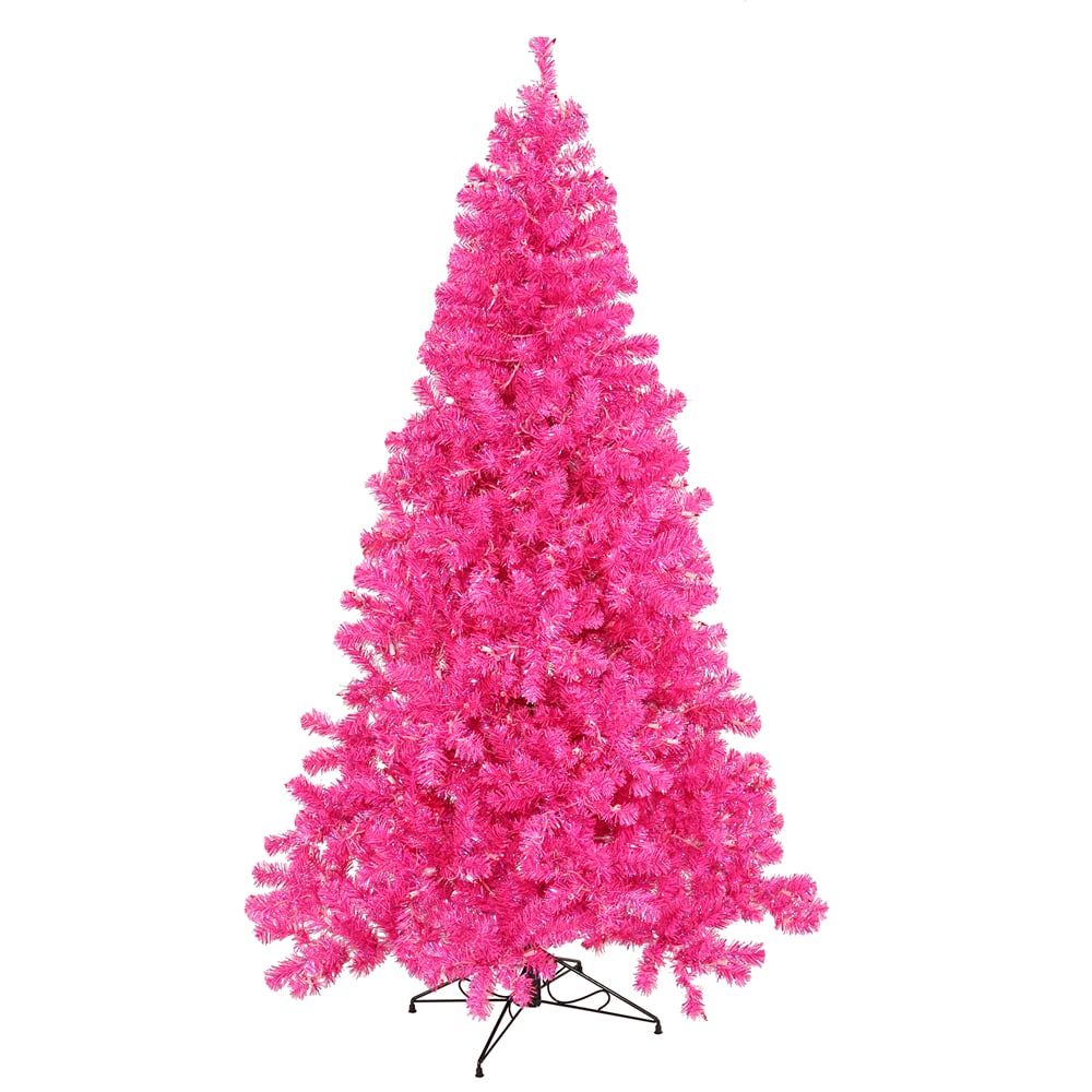 3ft. Pre-Lit Hot Pink Artificial Christmas Tree, Incandescent Lights ...