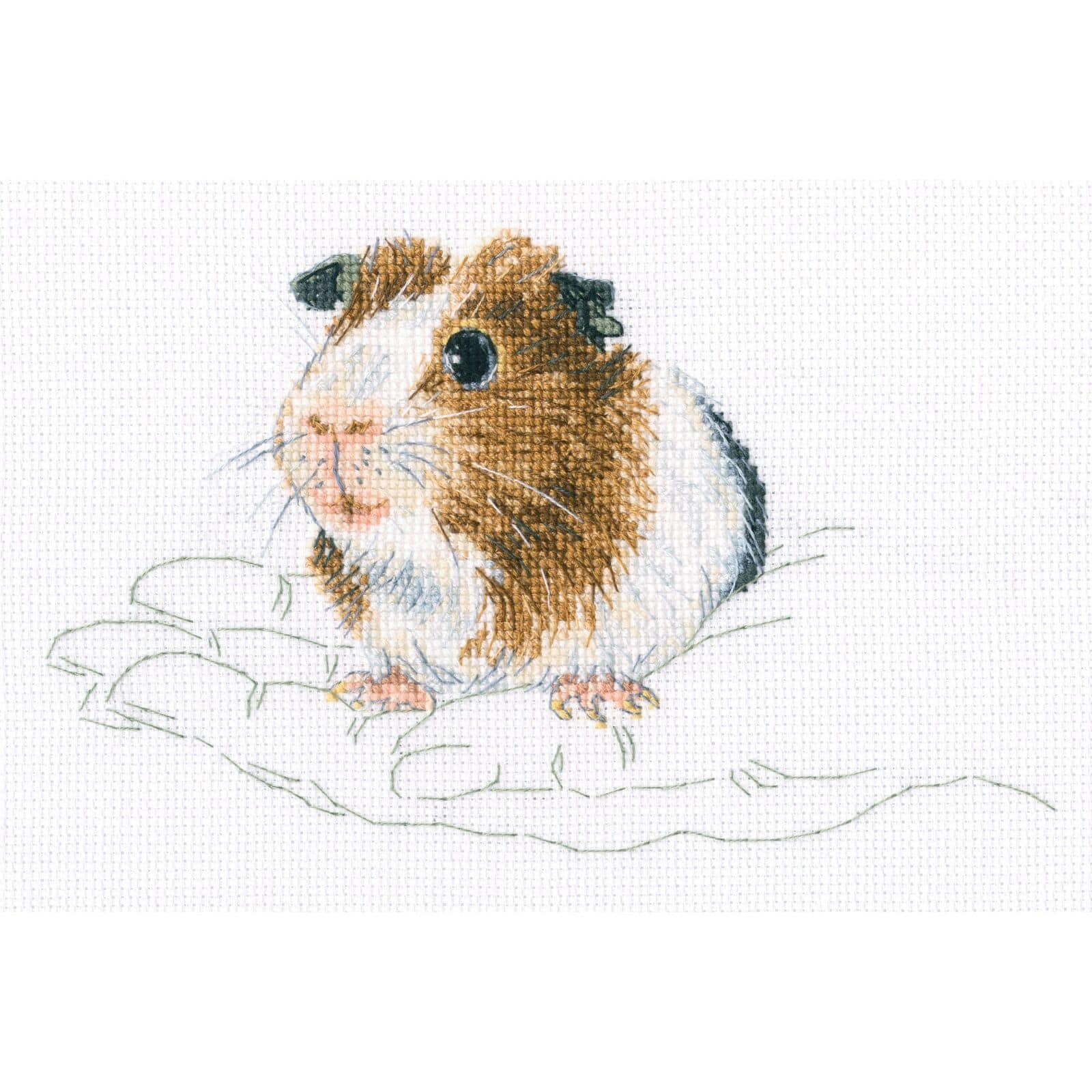 RTO Warmth in Palms Guinea Pig Cross Stitch Kit | Michaels
